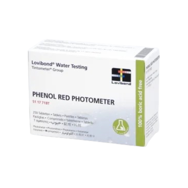 pHenolred 250 stk. PH test piller til photometer Lovibond 511771BT