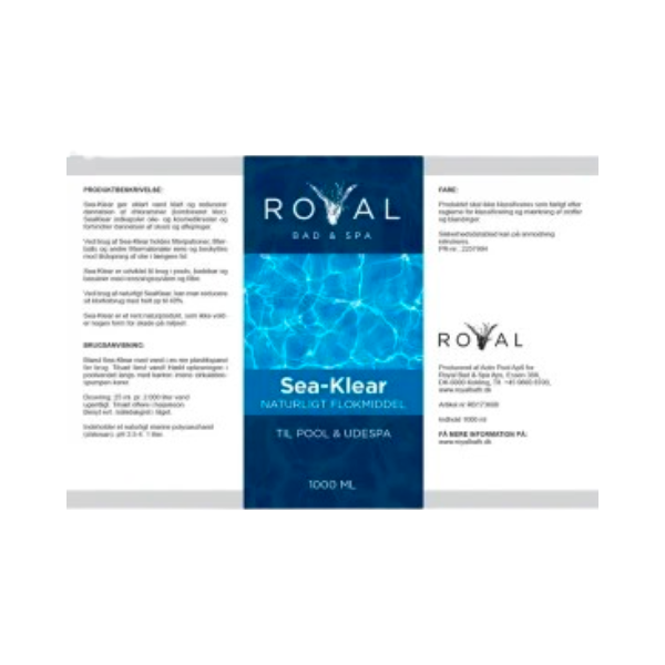 Sea-Klear 1L - naturligt chitosan til pool og udespa - Flokningsmidler ...
